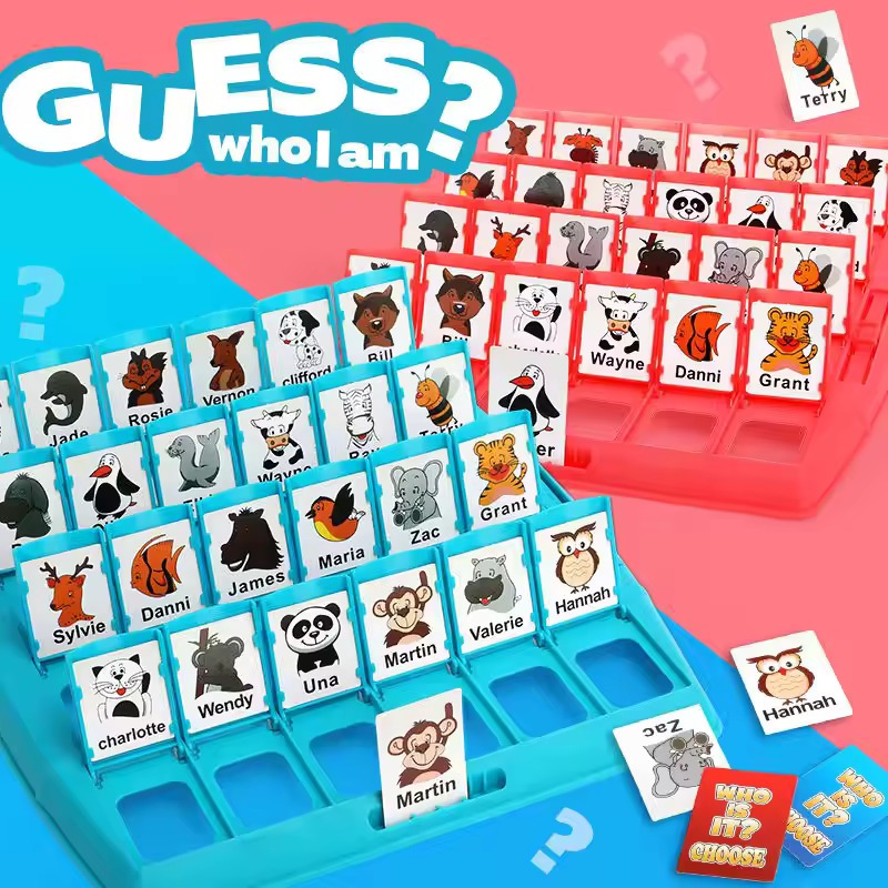 Guess Who I Am Game Board Game Toys Parent-Child Interaction Game Cards ...