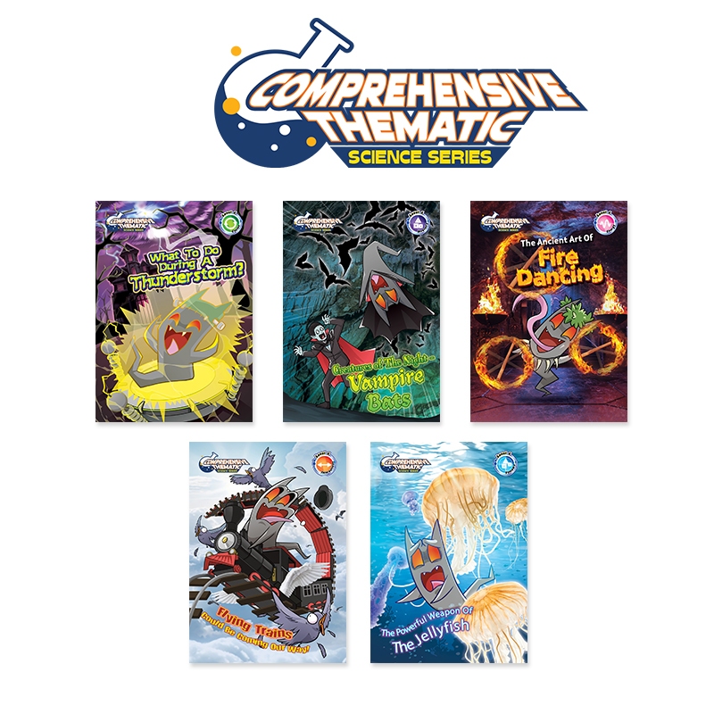 Comic Holic Comprehensive Thematic Science Series 【Level 4】Issue 1 to 5 ...