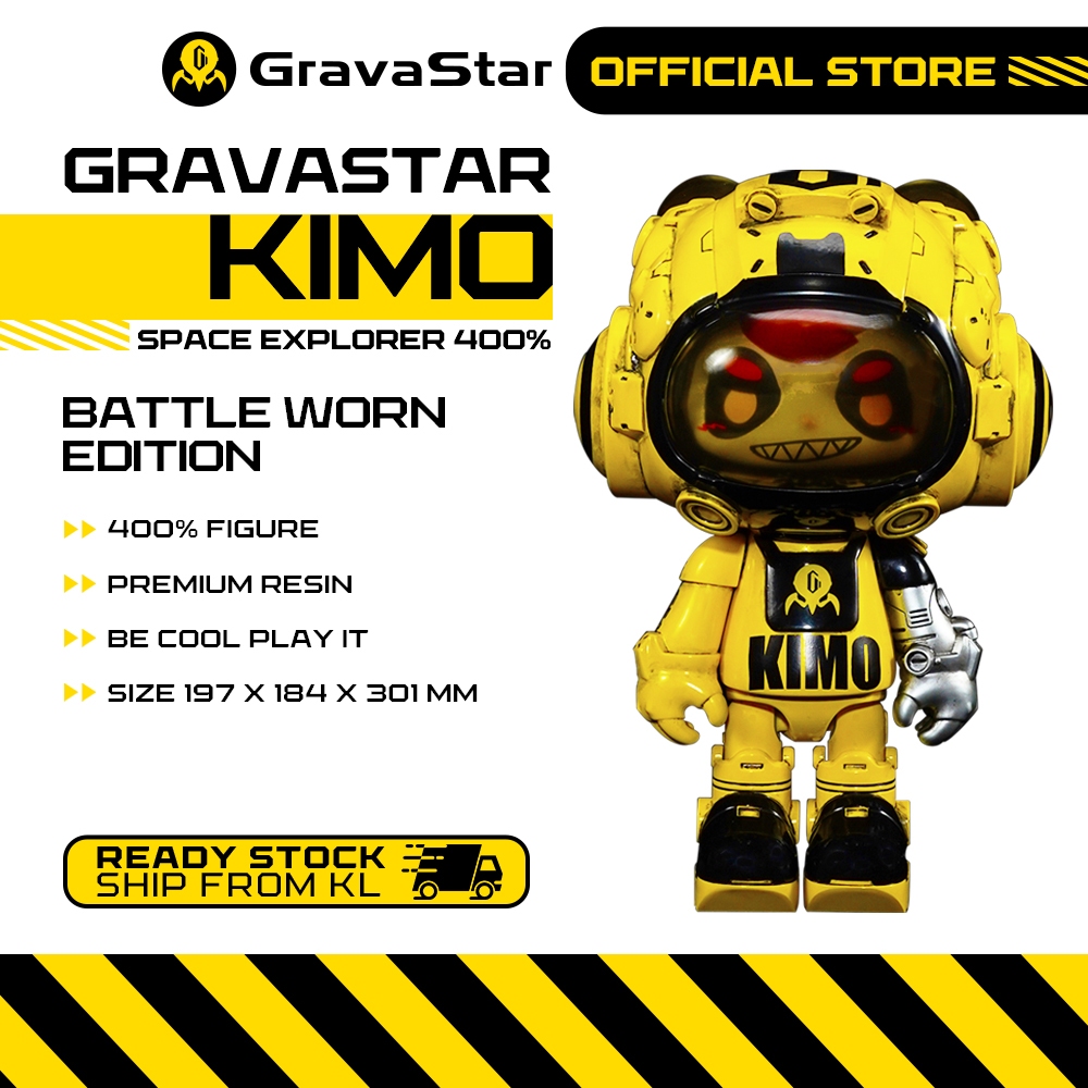 Gravastar Kimo Space Explorer 400% Battle Worn Edition Figure Desk ...