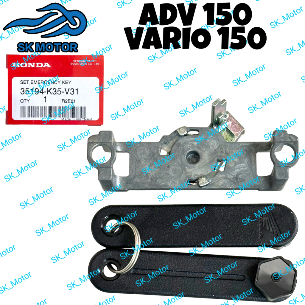 Honda ADV150 ADV VARIO 150 Original Emergency Key Set Kunci 35194-K35 ...