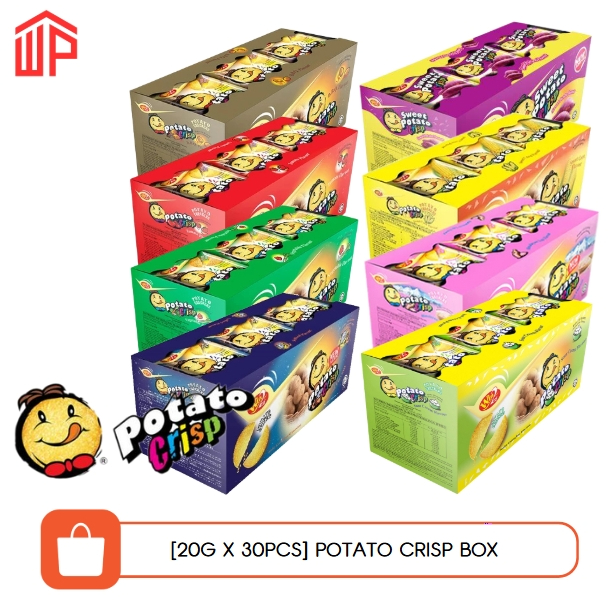 [20g X 30pcs] Potato Crisp Box [BBQ/TOMATO/VEGETABLE/SWEET POTATO/SWEET ...