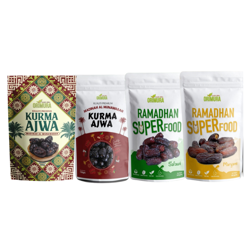 Kurma Ajwa New Klasik Ajwa Pouch Kurma Safawi Kurma Mariami 150g ...