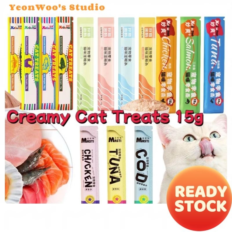 Masti High Vitamin Creamy Cat Treats Beef / Chicken / Cod / Salmon ...