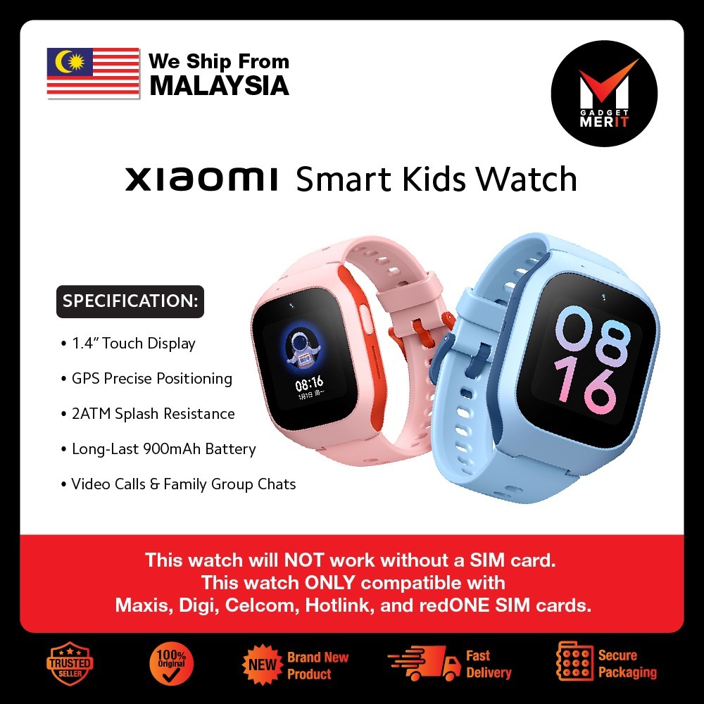 Xiaomi Smart Kids Watch Smartwatch | GPS precise positioning | 2ATM ...
