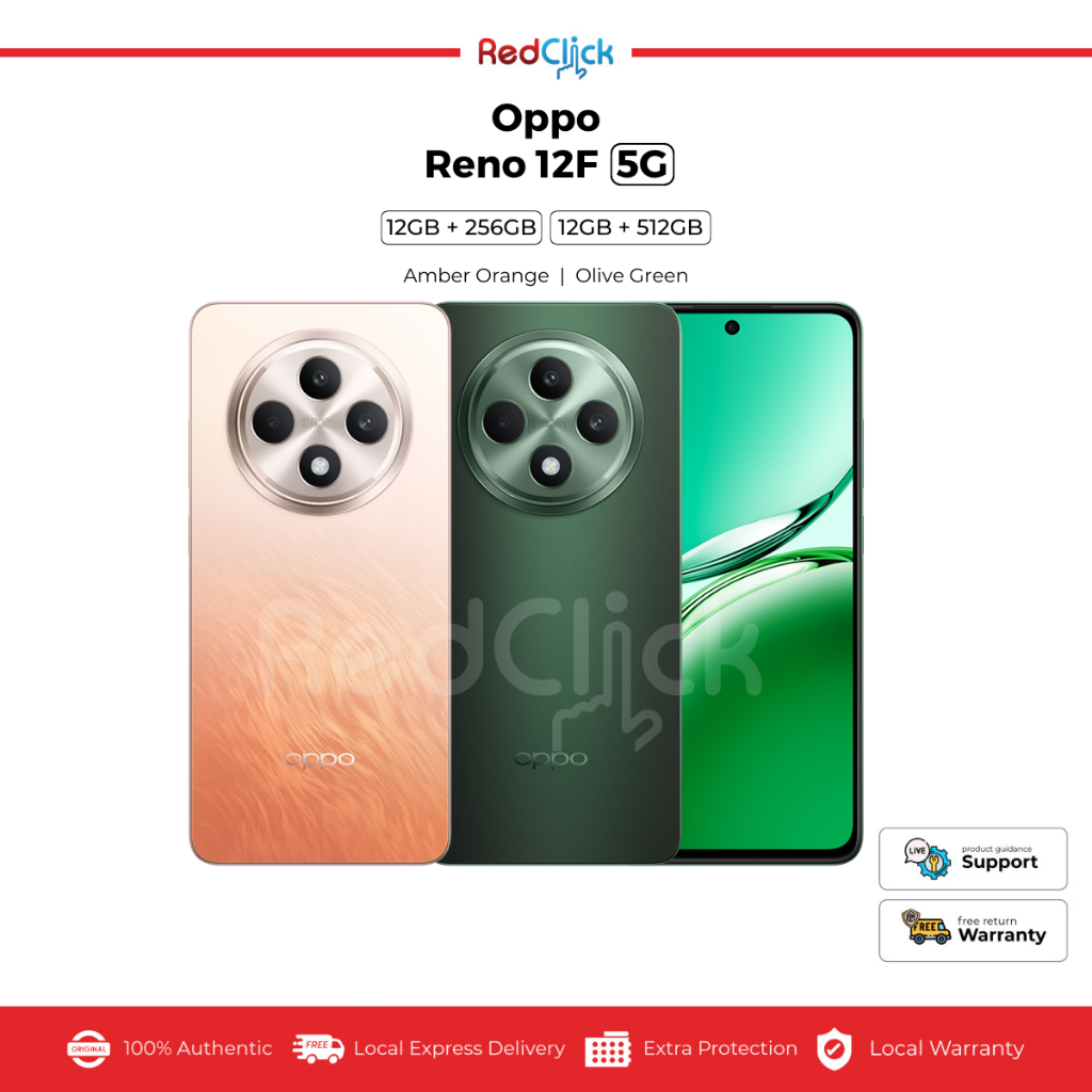 [HOT] Oppo Reno 12F 5G/CPH2637 (12GB+256GB/512GB) Oppo Malaysia Set ...