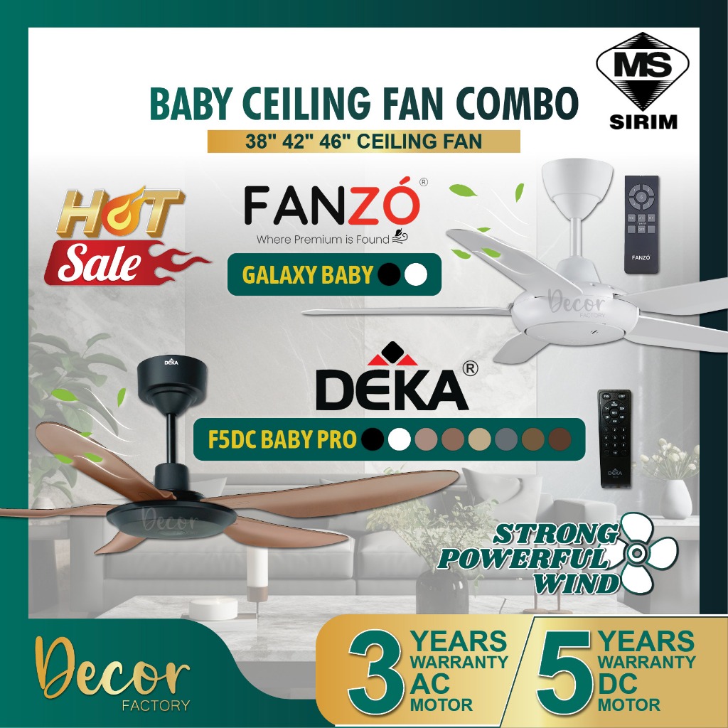 DEKA Fan DEKA F5DC Baby Pro FANZO Fan FANZO CHAMPION GALAXY PRIMO TURBO ...