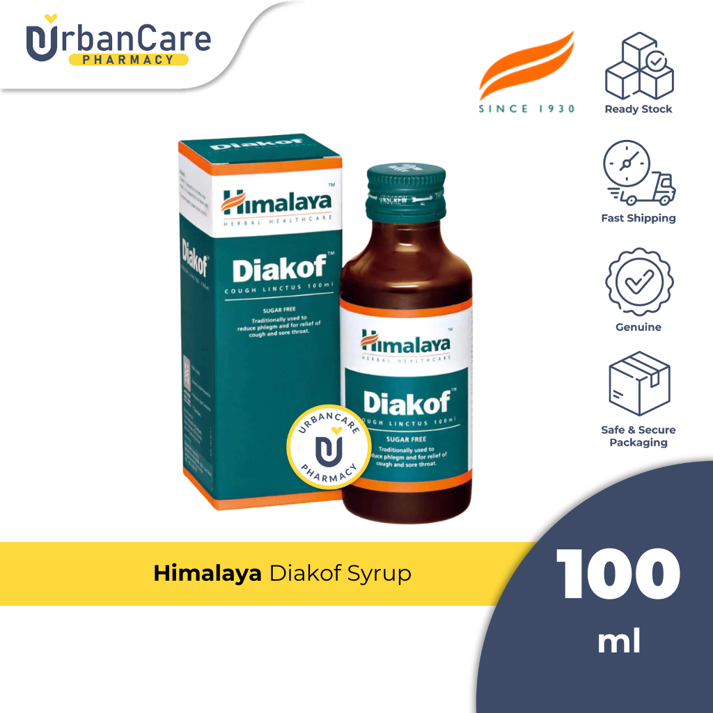 Himalaya Diakof Cough Linctus 100ml | Cough Linctus For Diabetic ...