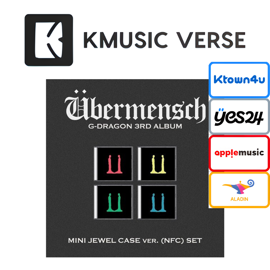 [POB] G-DRAGON - [UBERMENSCH] ALBUM MINI JEWEL NFC GD GDRAGON | Shopee ...