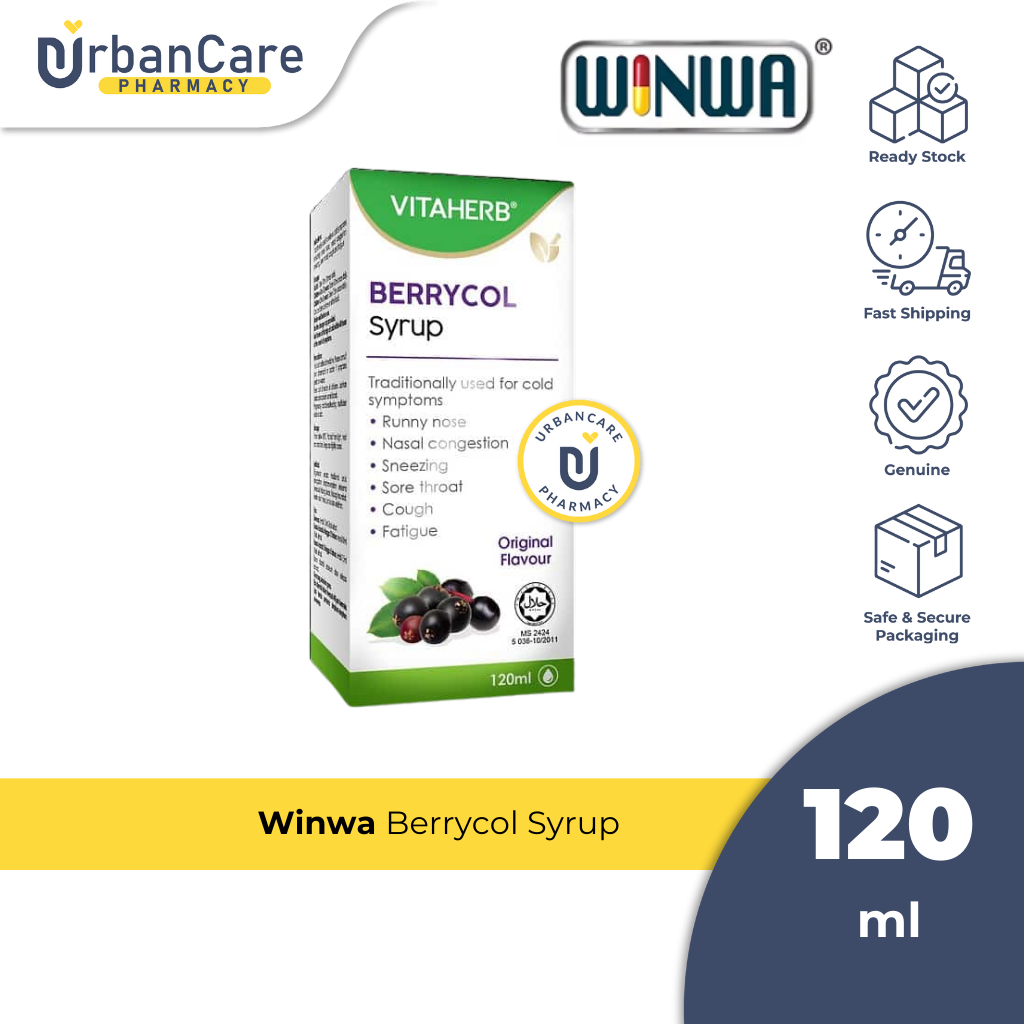 Winwa Vitaherb Berrycol Syrup 120ml | Shopee Malaysia