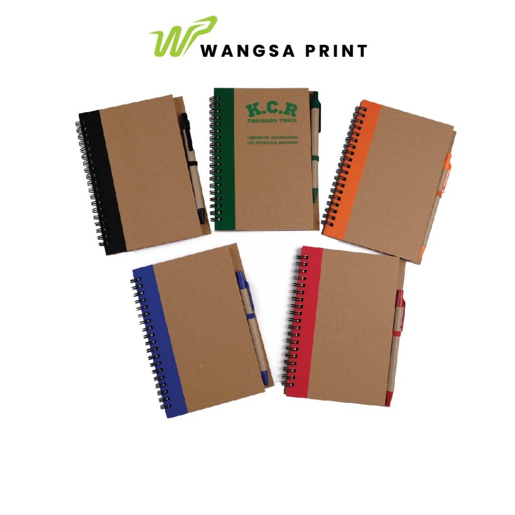 Bulk Notebook with Pen Custom Print Logo | Shopee Malaysia