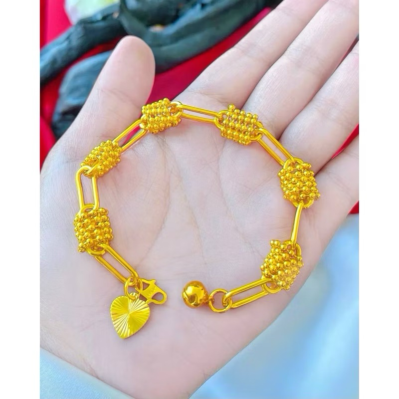EMAS BANGKOK GELANG TANGAN PAPERCLIP ANGGUR | Shopee Malaysia