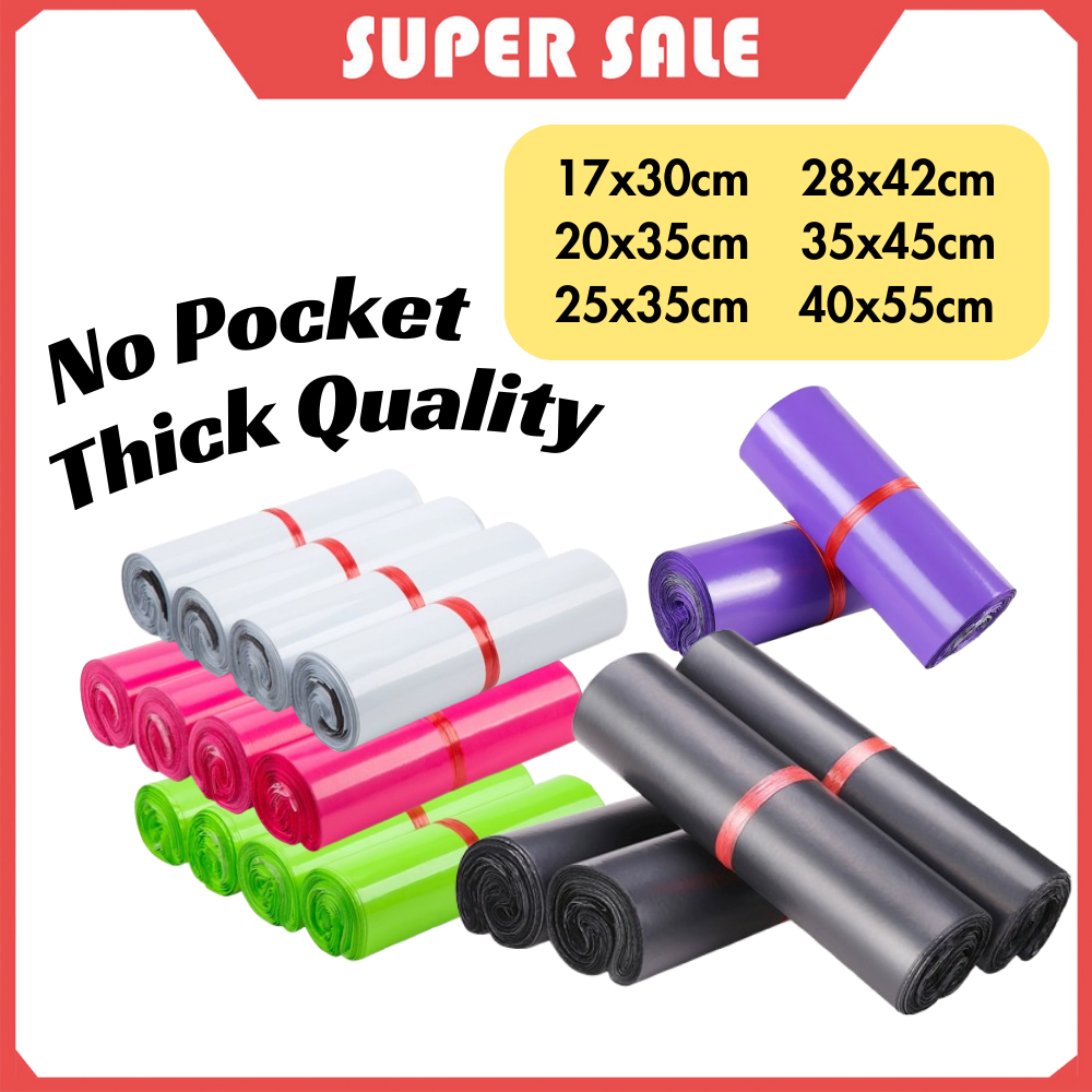 Courier Bag 100pcs/Roll Parcel Bag No Pocket Flyer Plastik Courier ...