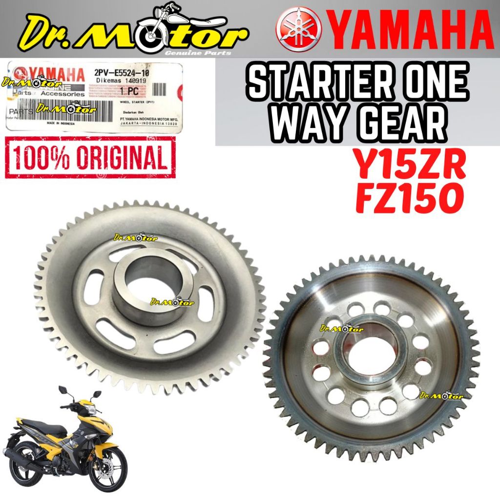 100% ORIGINAL YAMAHA Y15ZR Y15 FZ150 FZ 150 STATER GEAR ONE WAY STARTER ...