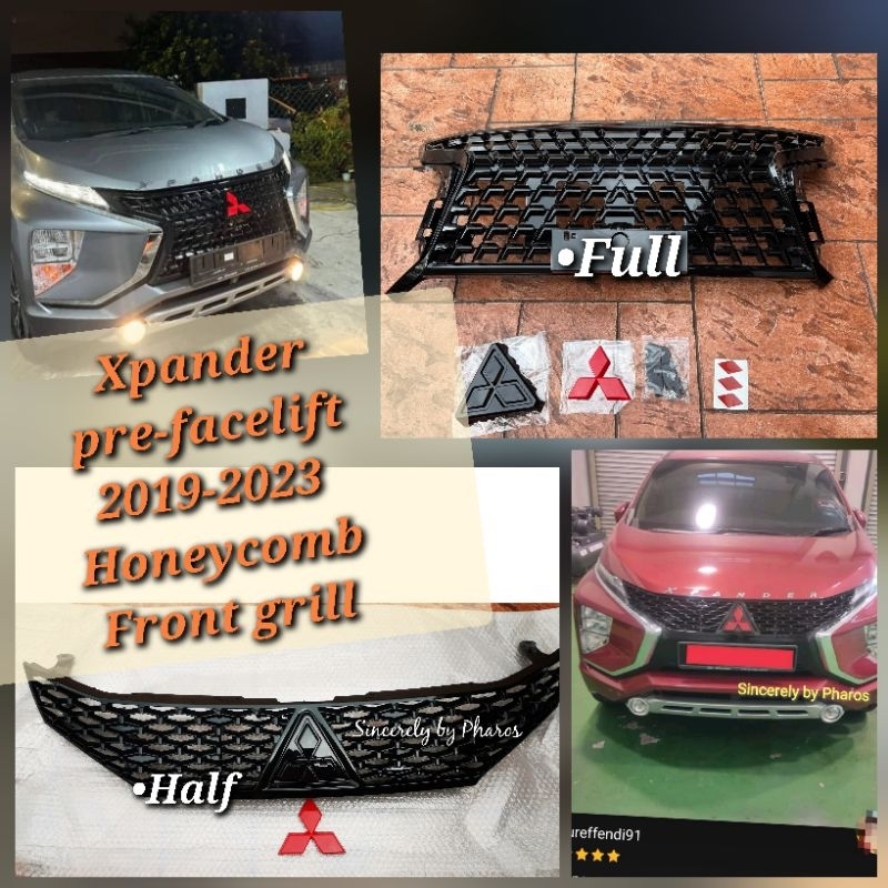 [ Pharos ] Mitsubishi Xpander 19-23 Front Grill Grille Honeycomb Full ...