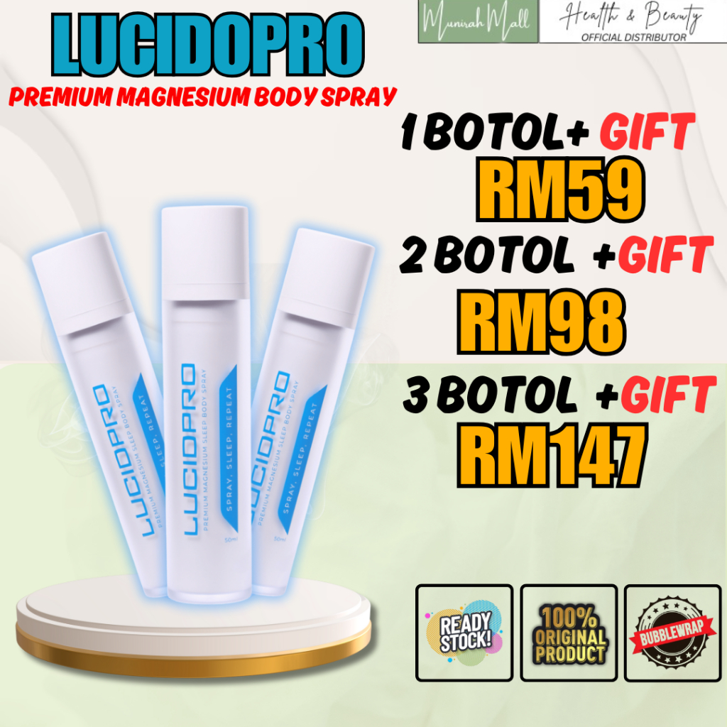 [ OFFICIAL HQ ] Lucid Pro Magnesium Spray Lucidpro Rawat Masalah Susah ...
