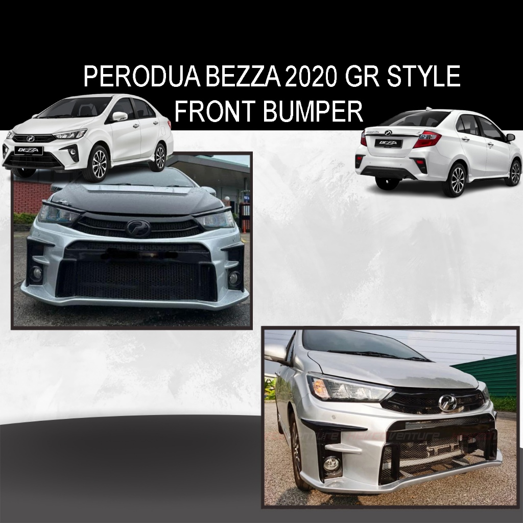 PERODUA BEZZA 2020 GR STYLE GR MODEL FRONT BUMPER MATERIAL FIBER ...