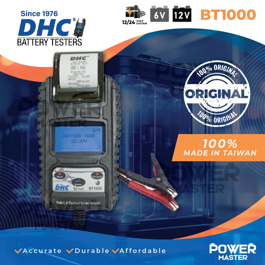 READY STOCK DHC BT1000 Battery Tester (Battery and Electrical System ...