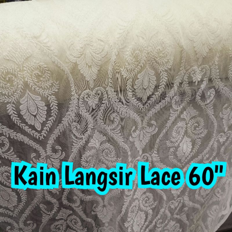 Kain Langsir Lace Bidang 60" / Lace langsir 60" | Shopee Malaysia