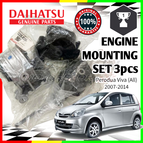 Original Perodua Viva Engine Mounting Set 3pcs **Daihatsu Genuine** 660 ...