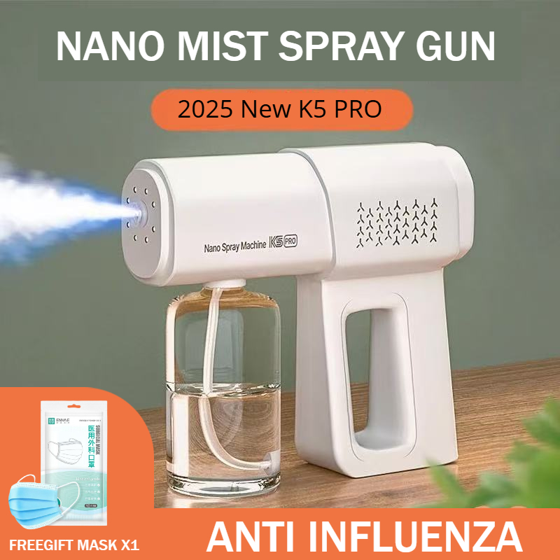 2025 New VERSION🔥 K5 PRO Wireless Nano Atomizer Disinfection Spray Gun Sanitizer Machine Nano ...