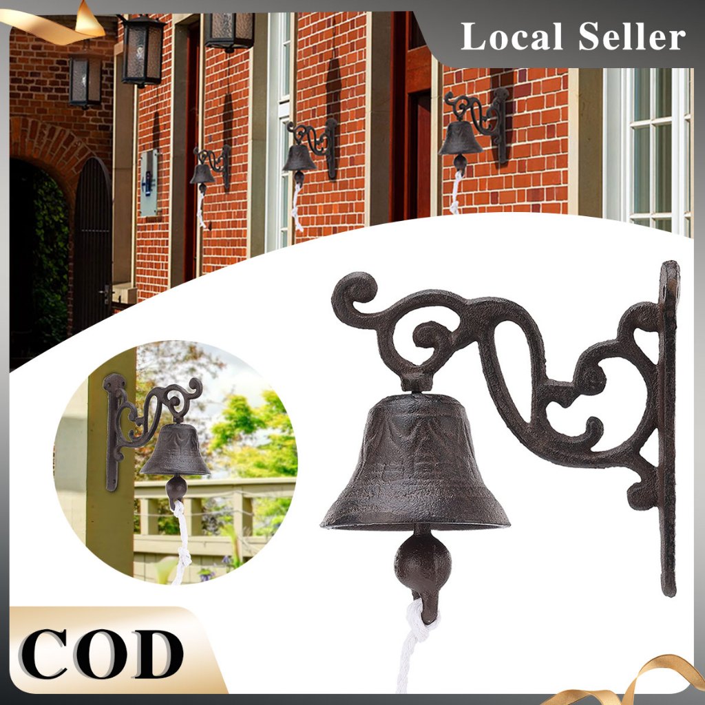 Cast Iron Door Bell Manual Door Bell Vintage Metal Doorbell For Home ...