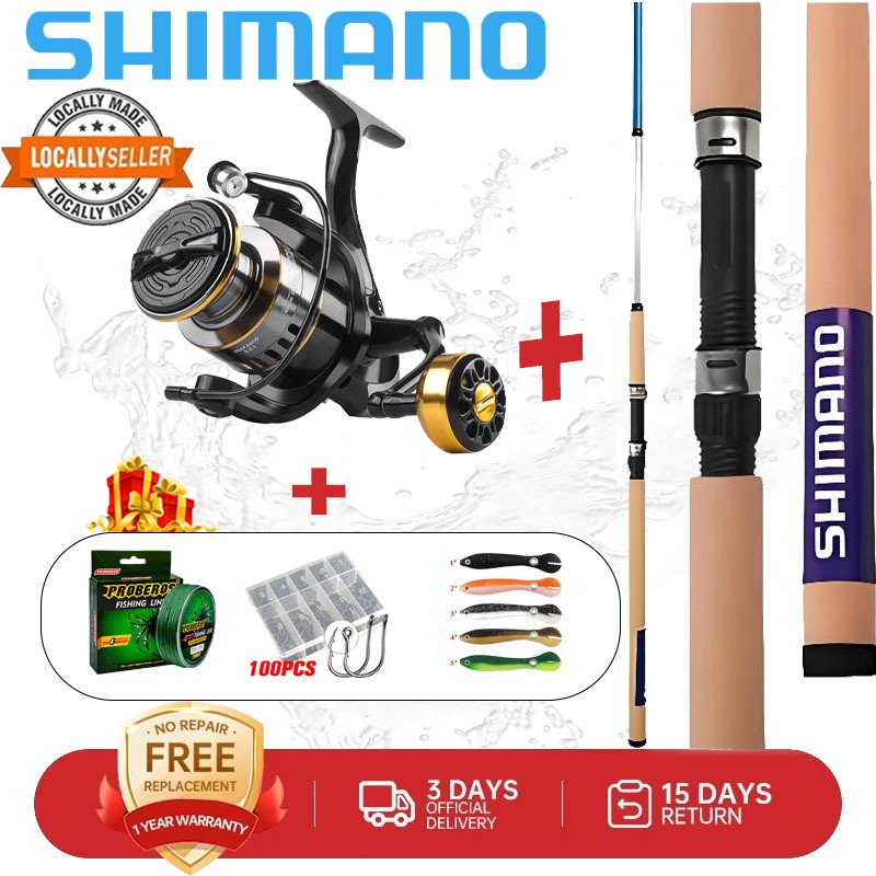 Shimano Fishing Rod Set Barang Mancing Set Fishing Combo Set Joran ...