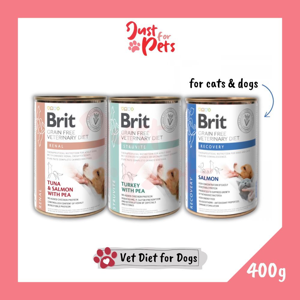 Brit Grain Free Veterinary Diet 400g Wet Dog Food (Recovery for dogs ...