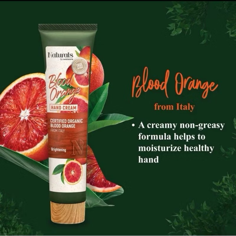Naturals by watson Hand Cream Blood Orange(Exp 10/2026) | Shopee Malaysia