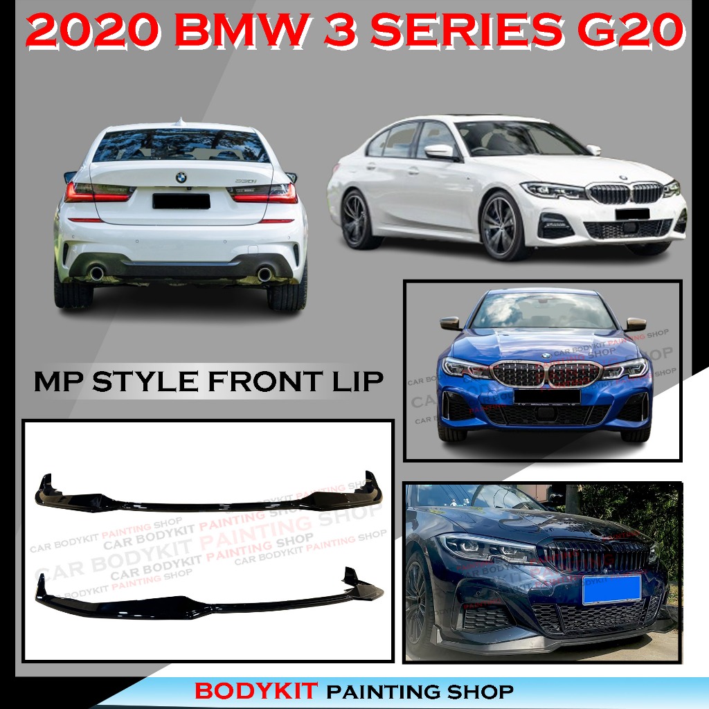2020 BMW 3 SERIES G20 MP STYLE FRONT LIP(3 PARTS STYLE)(PIANO BLACK ...