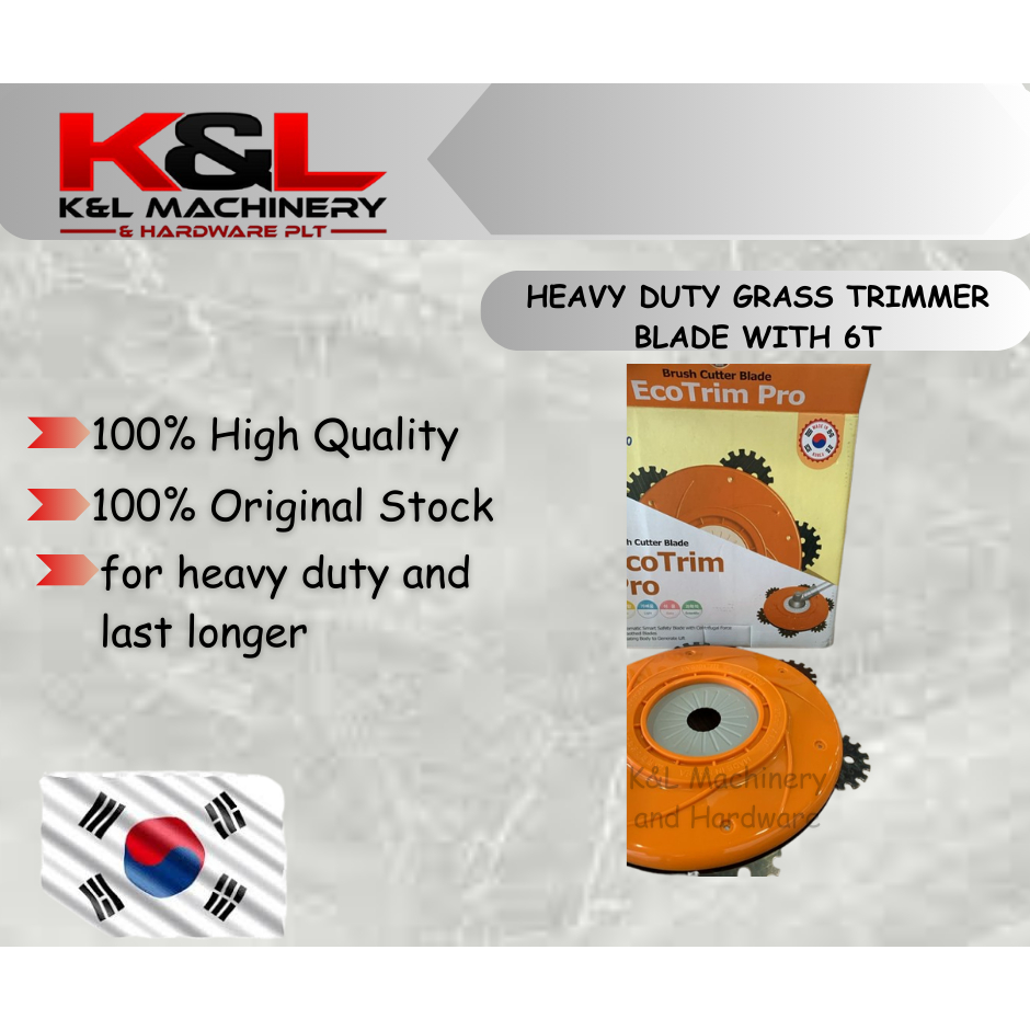 Heavy Duty Brush Cutter Blade with 6 blades (KOREA)/6 Bilah Mesin ...