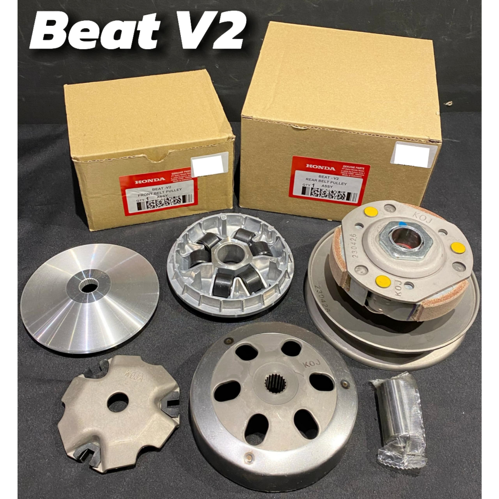 PULLEY SET HAONDA BEAT 110 V2 FRONT PULLEY REAR 100%ORIGINAL HONDA BOON ...