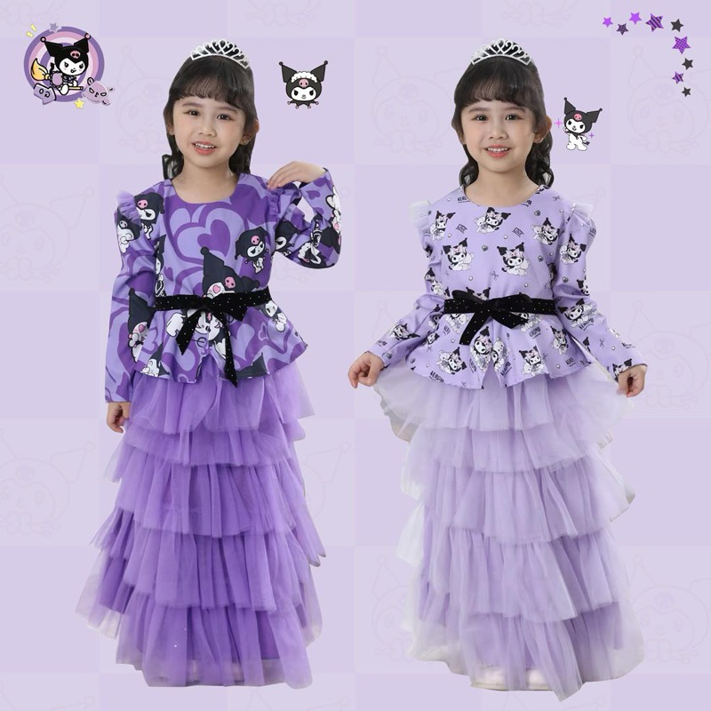 Kuromi Raya Princess set cooleves (2pcs set top n kain(skirt ) | Shopee Malaysia