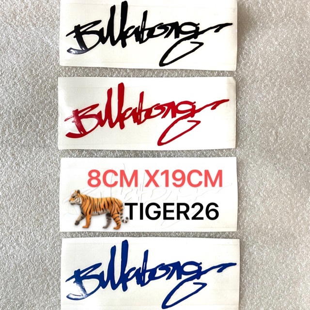 Billabong 8cmx19cm Cutting Print Sticker Decal Off Road Gear 4X4 Pick ...