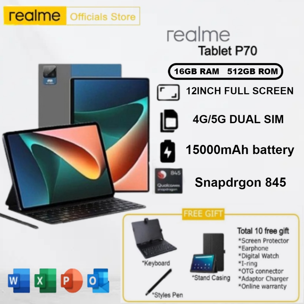 🔥NEW ARRIVE🔥 2024 Realme Pad P70 | 16GB RAM 512GB ROM | Snapdragon 865 ...