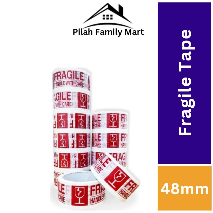 FRAGILE OPP TAPE 48mm x 50m (1 piece) | Shopee Malaysia