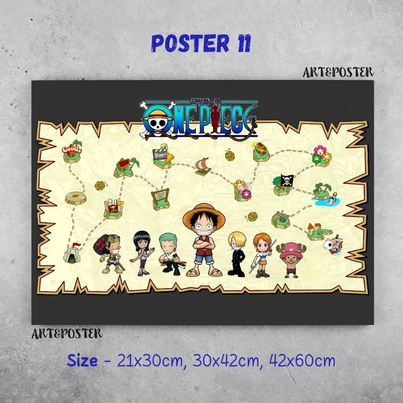 HIASAN DINDING One Piece Anime Aesthetic Poster | Anime Wall Decoration ...