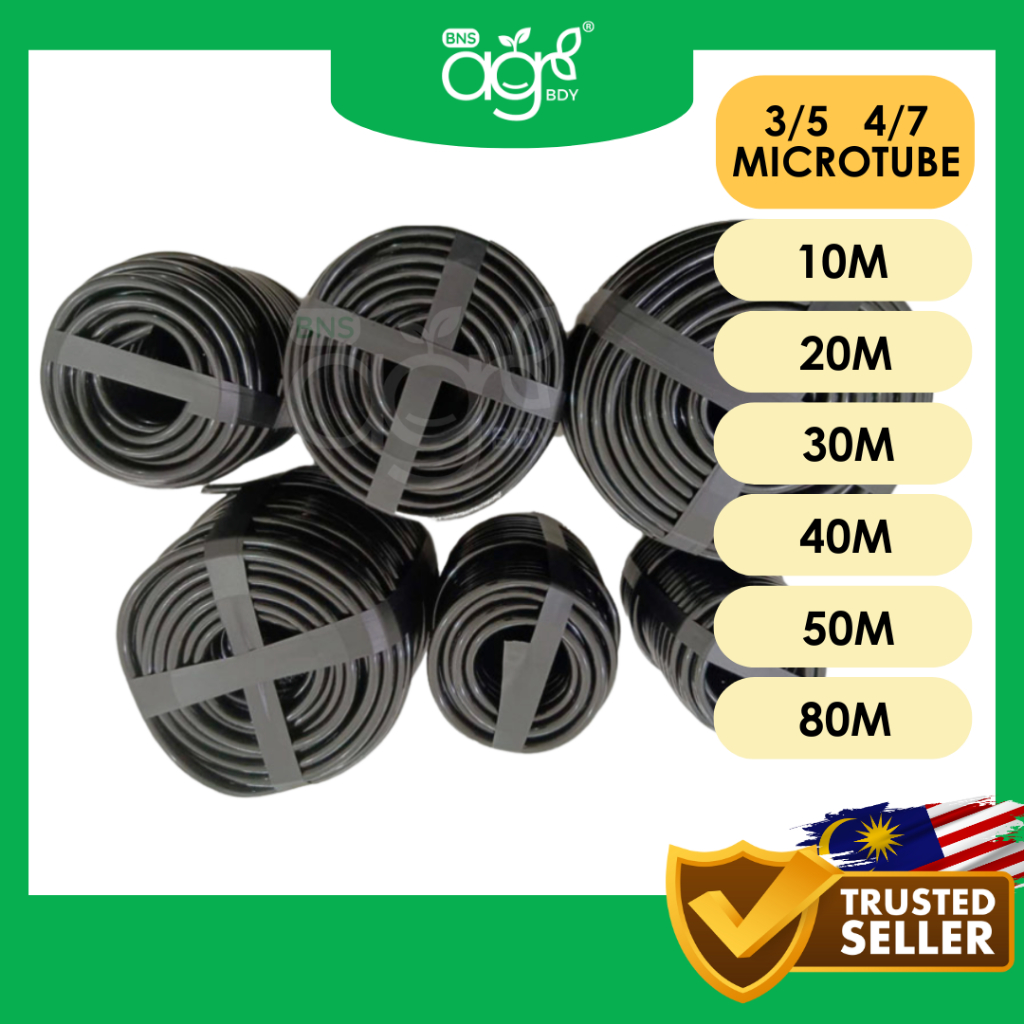 AgroBuddy 3/5 & 4/7 Tiub Mikro Fertigasi | MicroTubing Microtube Hose ...