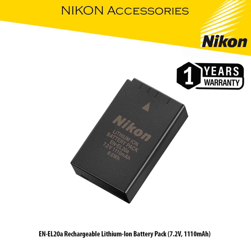 Nikon EN-EL20 battery original 7.2v 1100 Mah (1 years warranty ...