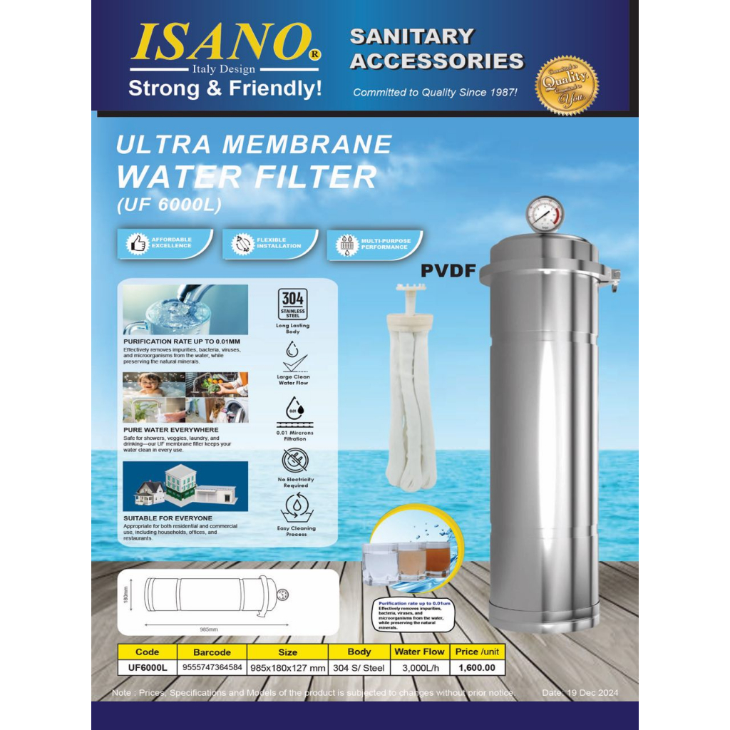 Isano Stainless Steel Outdoor Membrane Filter | Shopee Malaysia