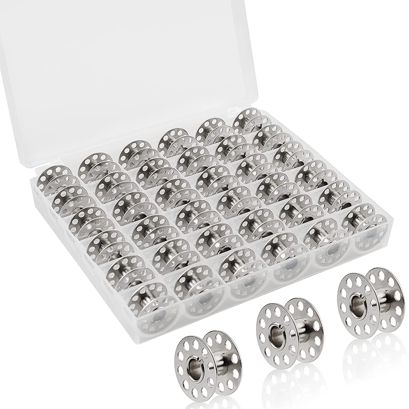 25Pcs/Box Bobbin Spool Metal Case Bobbins for A Variety Of Sewing ...