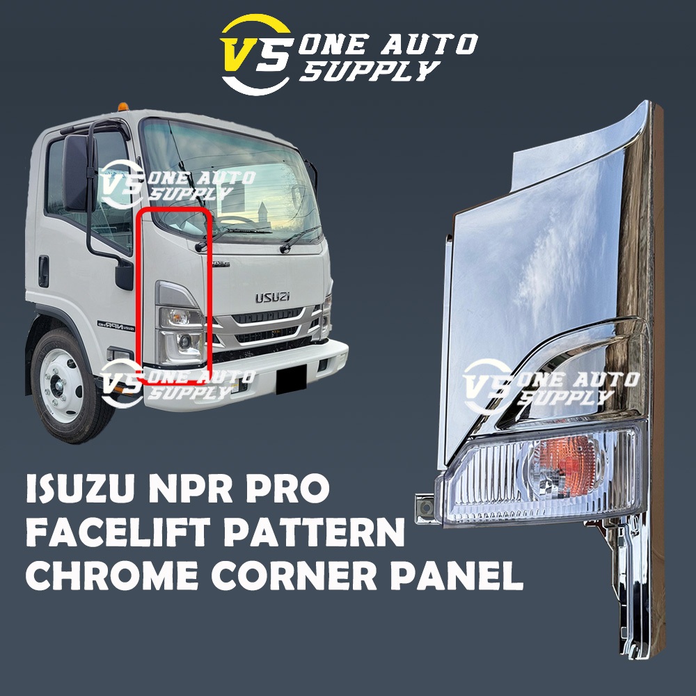 ISUZU NLR NPR PRO LOCAL MODEL NEW FACELIFT CHROME CORNER PANEL | Shopee ...