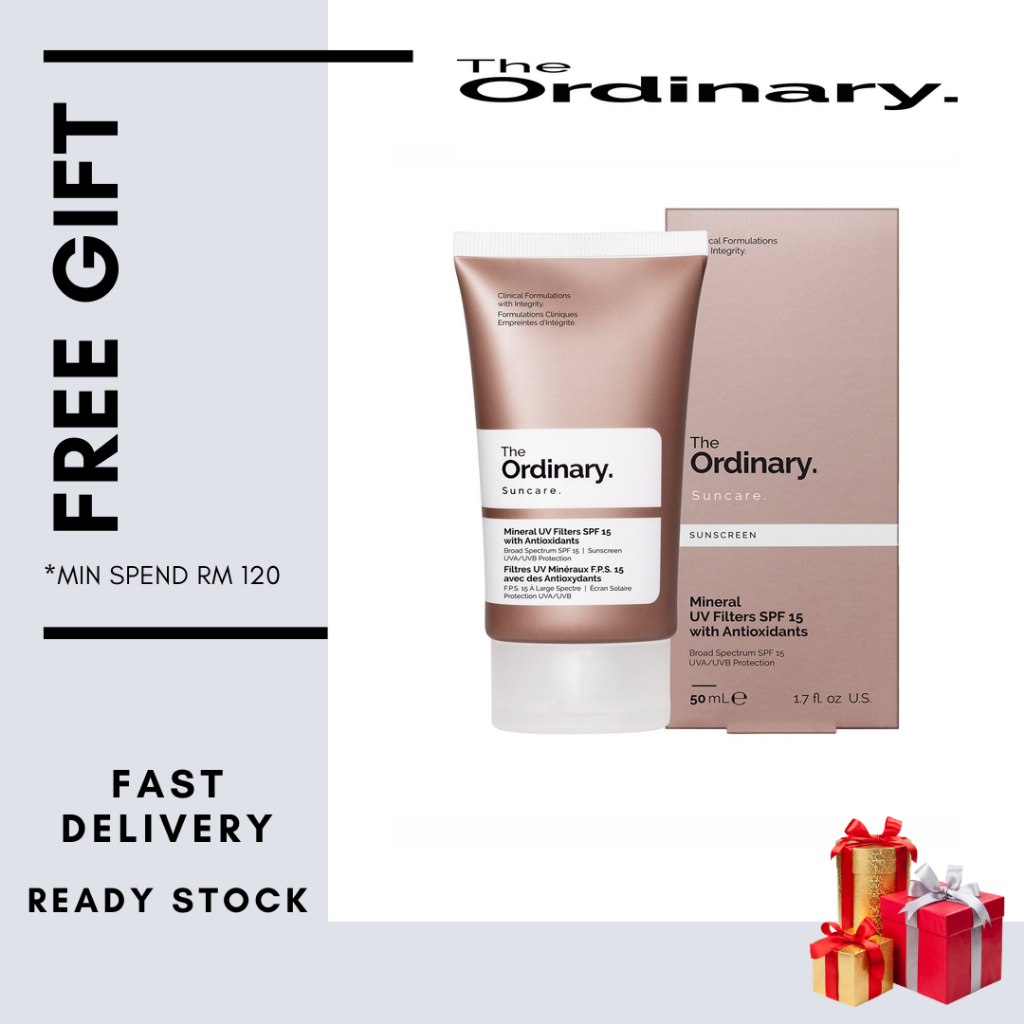 THE ORDINARY MINERAL UV FILTERS SPF 30 WITH ANTIOXIDANTS 50ML (READY ...