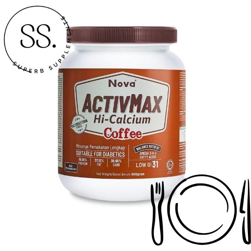 ACTIVMAX Hi-Calcium Coffee Flavour 900g | Shopee Malaysia