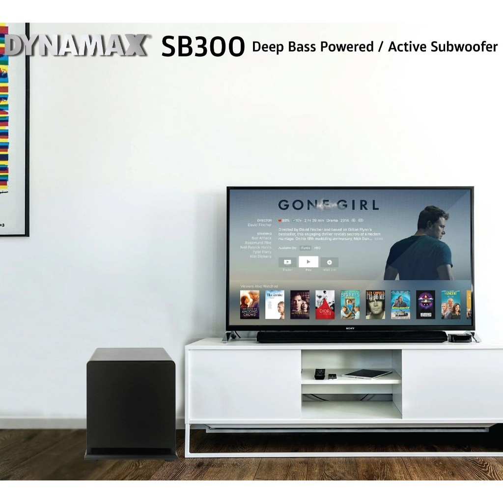 DYNAMAX SB300 12" 200W Deep Bass Home Entertainment Powered Active Subwoofer | Shopee Malaysia