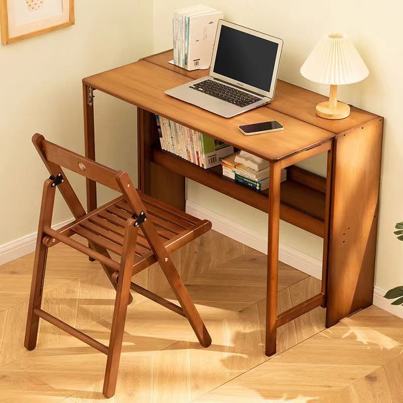 Folding desk dining table small apartment home balcony desk simple ...