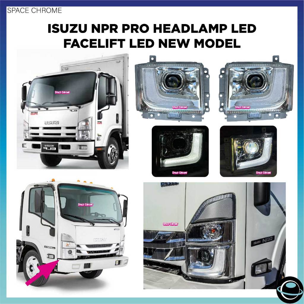 ISUZU ELF NPR PRO HEADLAMP LED FACELIFT NEW MODEL HIGH QUALITY 24V | Shopee Malaysia