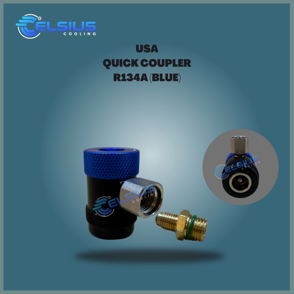 USA Safety Lock Quick Coupler R134a (HIGH/LOW) (RED / BLUE) | Shopee ...