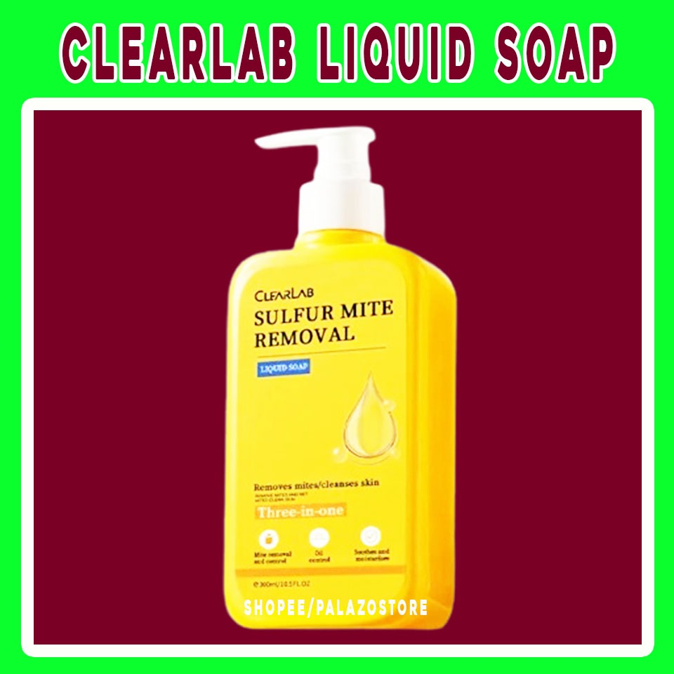 CLEARLAB SULFUR MITE REMOVAL LIQUID SOAP 300ML | Shopee Malaysia