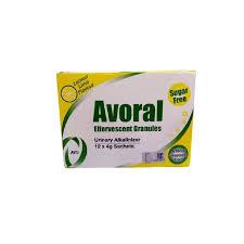 Avoral Effervescent Granules Urinary Alkalinizer 12 x 4g sachets Exp ...