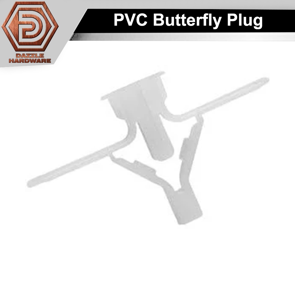 PVC butterfly plug ( 1 pcs ) partition wall plug board plug | Shopee ...